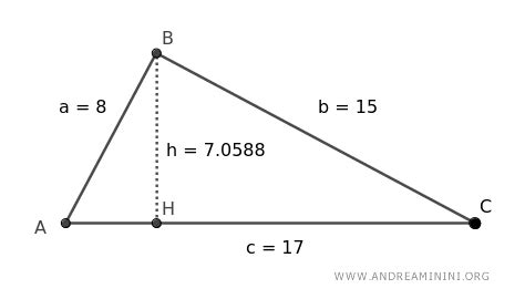 Triangle Area Calculation Andrea Minini