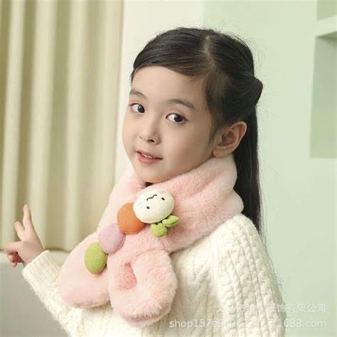 Badubg Анимационен пингвин с плодове Шал за момичета Мек плюшен