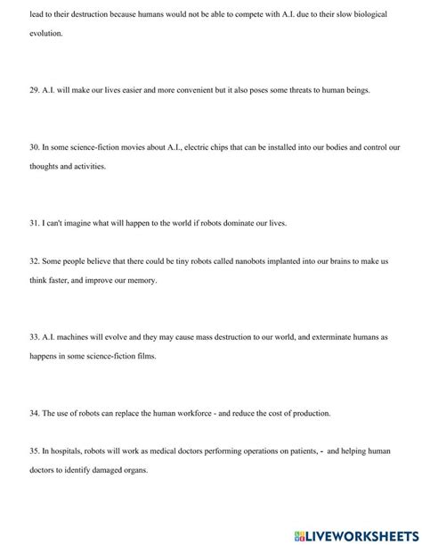 Unit 7. assignment 1 worksheet | Live Worksheets