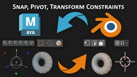 Maya And Blender Snap Pivotorigin And Transform Constraints Youtube