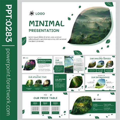 เทมเพลต Powerpoint นำเสนอเทมเพลตธีมธรรมชาติ สีสันสดใสแก้ไขง่าย 0283 เทมเพลต Powerpoint สวยๆ