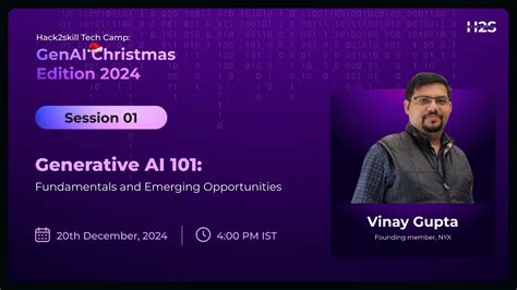 Session 1 Hack2skill Tech Camp Genai Christmas Edition 2024 Youtube