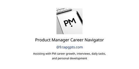 Product Manager Career Navigator GPTs Features And Functions Examples And Prompts GPT Store
