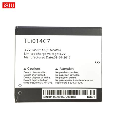 TLi014C7 For Alcatel One Touch 1450mAh Battery For Alcatel OneTouch-in ...