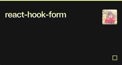 React Hook Form Codesandbox