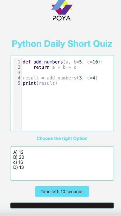 Python Quiz Python Pythonprogramming Pythontutorial Pythonforbeginners Ai Machinelearning