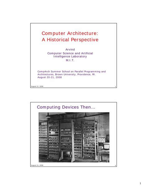 pdf computer architecture a historical perspectivearchss webpdfs08
