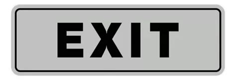 All Quality Letrero De Salida Estándar Para Pared O Puerta Meses sin interés