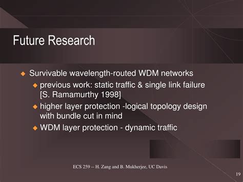 Ppt Routing And Wavelength Assignment For Wavelength Routed Wdm Networks Powerpoint