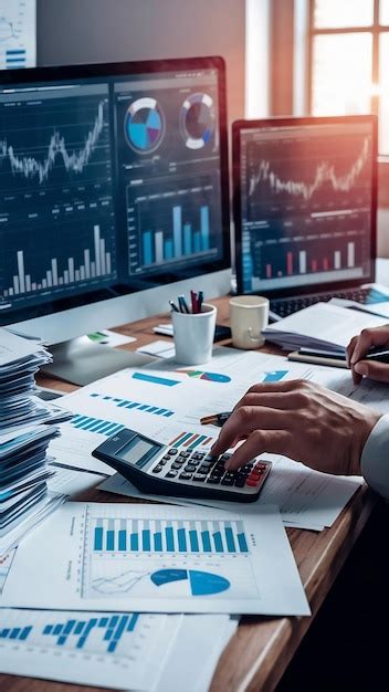 Analyzing Financial Data Premium Ai Generated Image