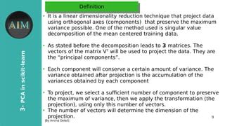 Aaa Ped Unsupervised Learning Dimensionality Reduction PPT