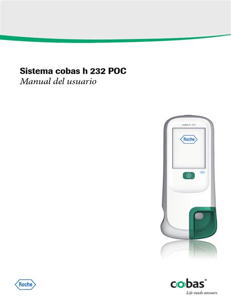 Manual De Usuario De Sistema Cobas H232 Laboratorio Pdf Red De Computadoras Contraseña