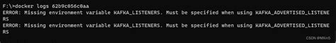 【docker】手把手教你使用docker安装kafka【详细教程】 csdn博客