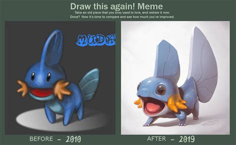 Mudkip 2010 Vs 2019 By Twarda8 On Deviantart