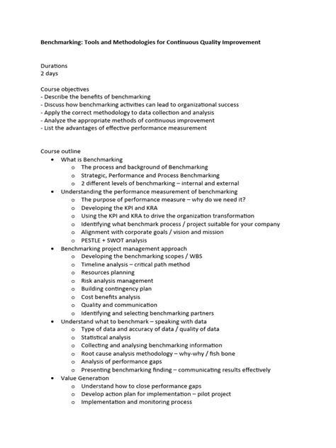Benchmarking Pdf Benchmarking Pdf