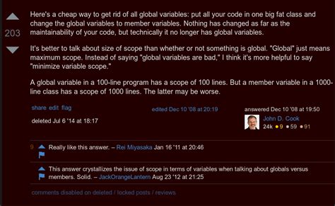 C What Are The Pros And Cons In Use Of Global Variables Stack