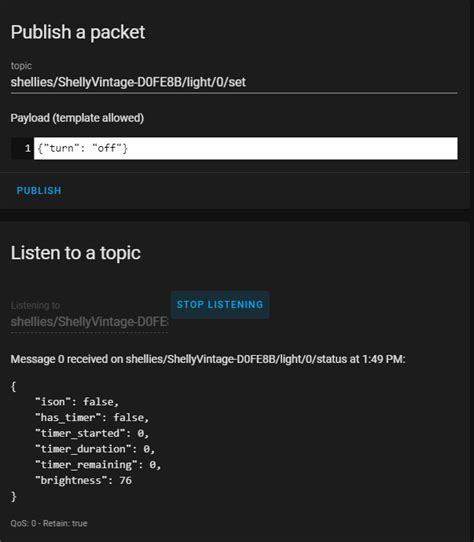 Ligth Control With Mqtt And Json Misunderstanding Hardware Home