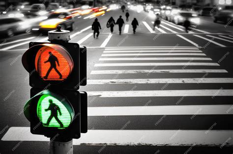 Premium Ai Image Photo Captures The Importance Of Pedestrian Safety And The Designated Areas