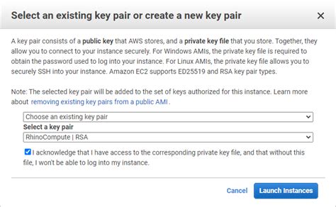 Rhino How To Create A Virtual Machine Vm On Amazon Web Service