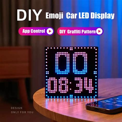 Led 매트릭스 픽셀 패널 Usb 5v 유연한 주소 지정 가능 Rgb 패턴 그래피티 스크롤링 텍스트 애니메이션
