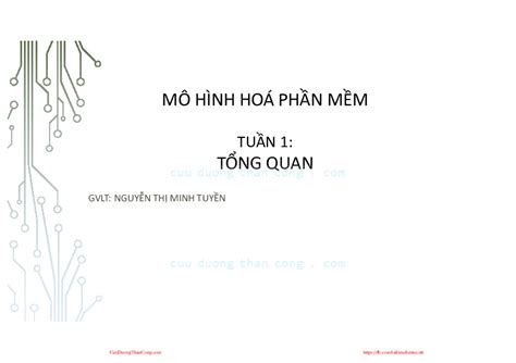 PDF Mô Hình Hóa Phần Mềm Đh Khoa Học Tự Nhiên Hcm Ts Nguyễn Thị Minh Tuyền Overview Pdf