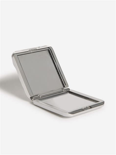 Colours Limited Silver Compact Mirror Bash