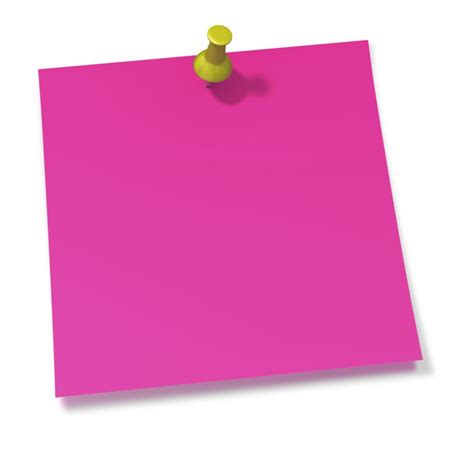 Pink Post It Note Clip Art