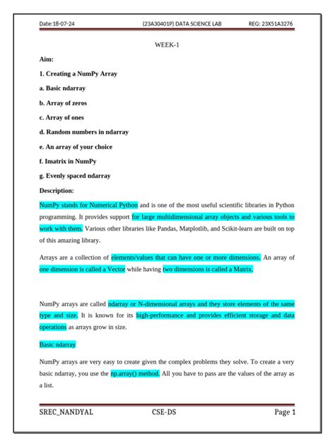ds lab week 1 pdf computer programming algebra