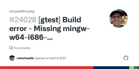 [gtest] build error missing mingw w64 i686 libwinpthread git 8 0 0
