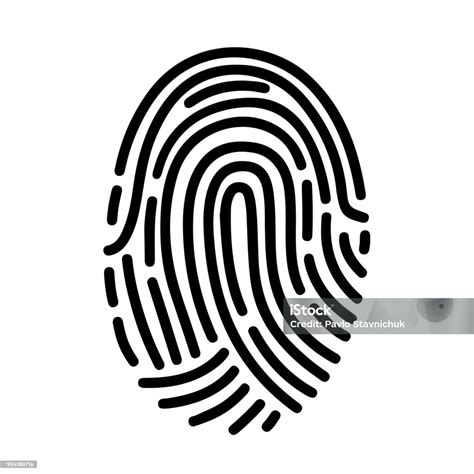 보안 애플 리 케이 션에 대 한 지문 Id 라인 아트 아이콘주식에 대 한 잠금을 해제합니다 Criminal Investigation에 대한 스톡 벡터 아트 및 기타 이미지