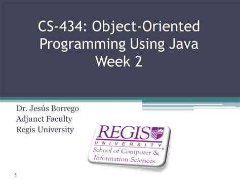 Cs 434 Object Oriented Programming Using Java Week 2 Ppt Download