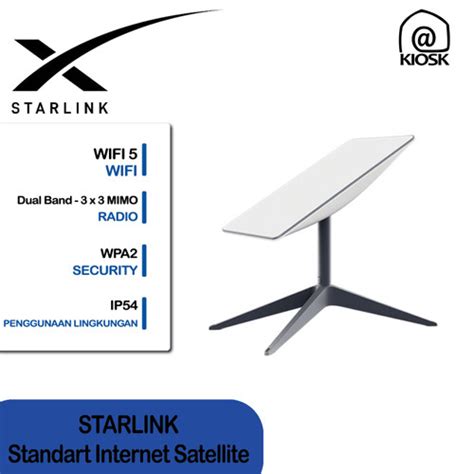 Promo Starlink Standard Internet Kit Satellite Antenna And Wifi Router