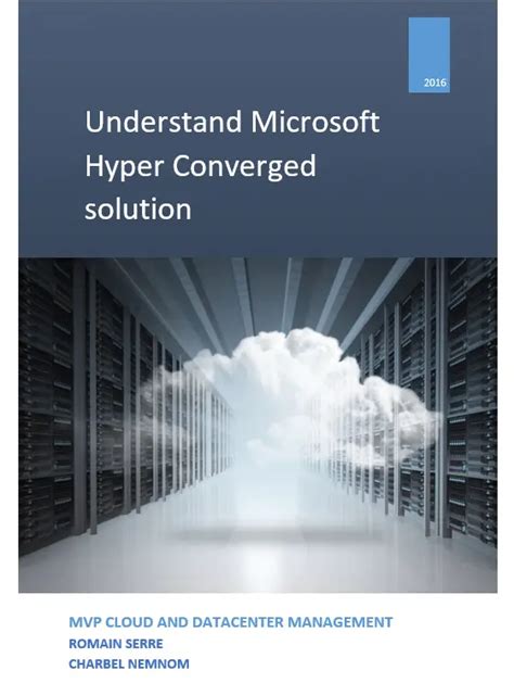 Free Whitepaper Understand Microsoft Hyper Converged Solution WS HyperV S D CHARBEL