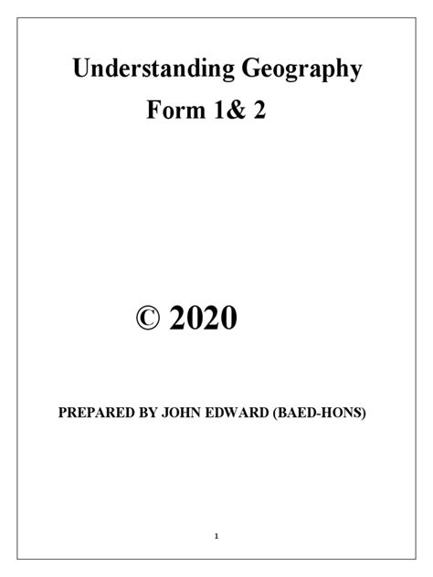 Understanding Geography Form 1and 2 Pdf Equator Planets