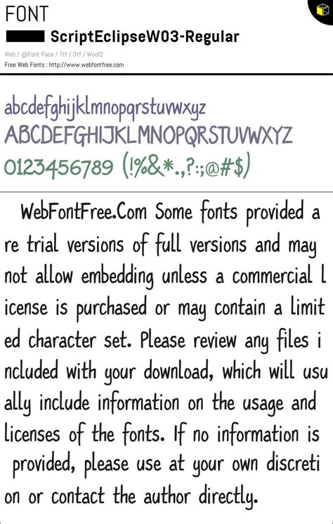 Script Eclipse W03 Regular Fonts Downloads Webfontfreecom