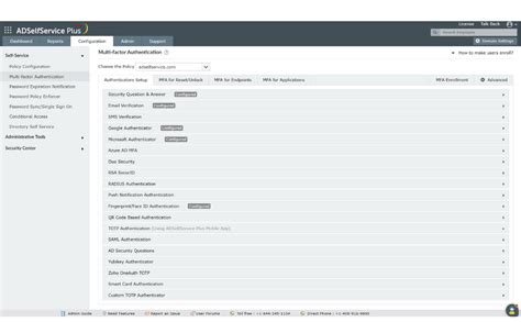 Endpoint Security Solution ManageEngine ADSelfService Plus