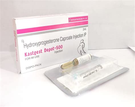 Kastgest Depot 500 Mg Hydroxyprogesterone Caproate Injection Ip