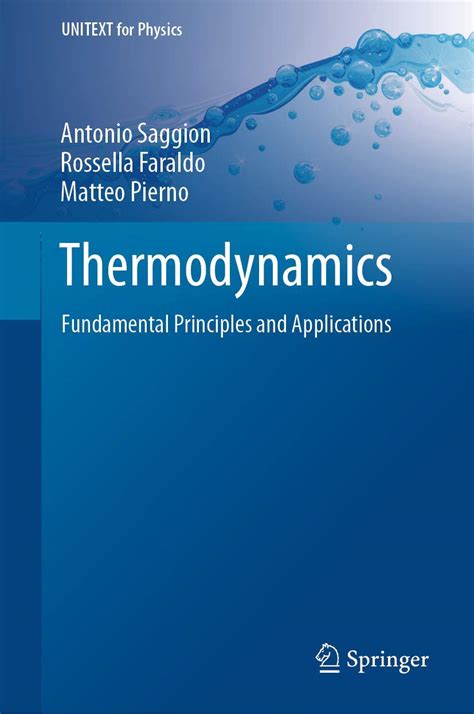 thermodynamics fundamental principles and applications unitext for physics