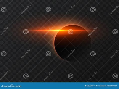 vector sun eclipse stock vector illustration of lens 292259318