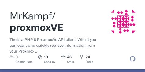 GitHub MrKampf ProxmoxVE The Is A PHP ProxmoxVe API Client With It You Can Easily And