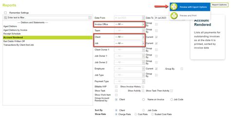Account Rendered Report How To Send Invoice Statements Abtrac Support