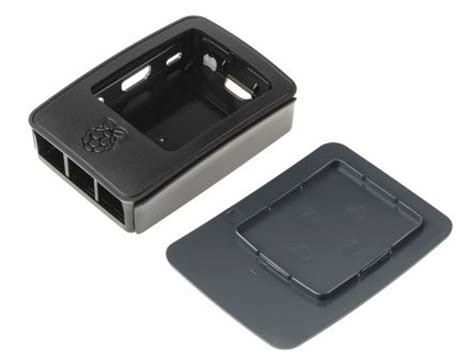 official raspberry pi 3 b case black grey