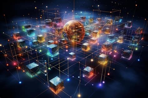 Quantum Communication Network Setup Premium Ai Generated Image