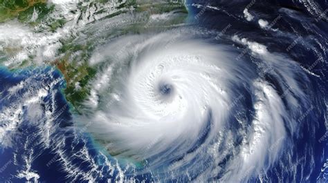 Premium Photo Satellite Image Of A Tropical Cyclone Ericagenerative Ai