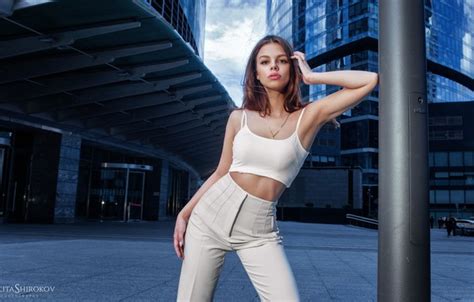 download wallpaper girl pose post topic pants nikita shirokov