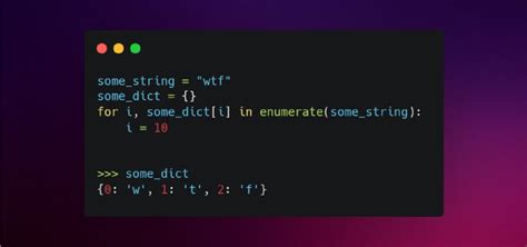 Цикл For с Enumerate в Python Marketello
