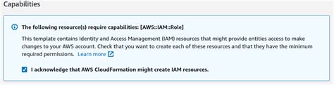 Amazon Web Services Requires Capabilities Capabilityiam Cloudformation Aws Console