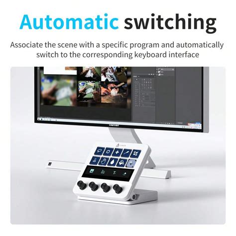 Ajazz Akp05 Wired Keyboard Touch Screen Keyboard Macro Programming