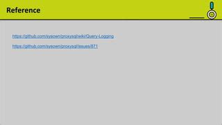 Query Logging With Proxysql PPT
