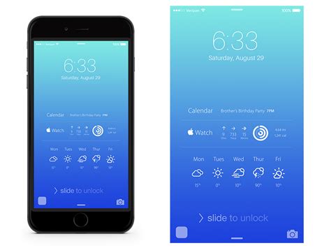 Iphone Lock Screen Concept By Carlos Ortega On Dribbble